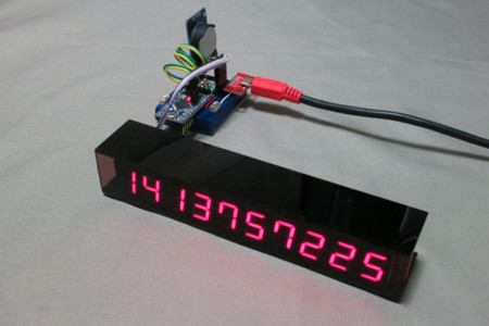 Arduino使用UNIX時間表示7セグメントLED表示器を作った - M.C.P.C. (Mamesibori Creation Plus Communication)