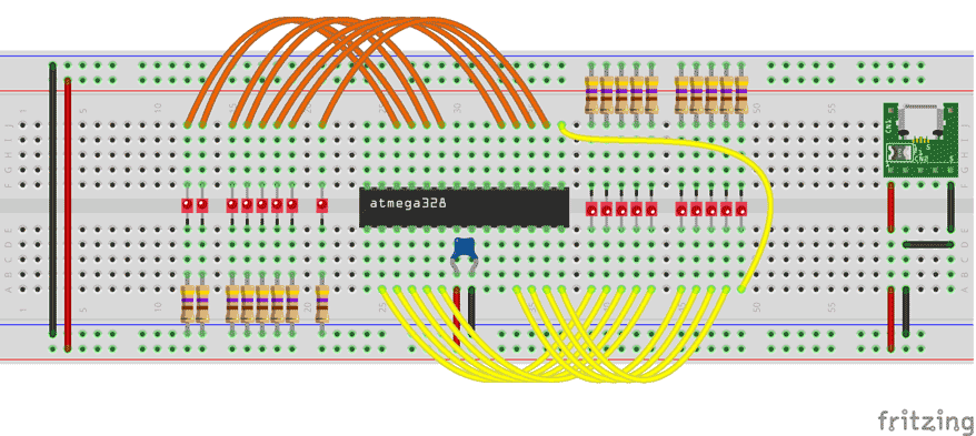 LED18チカをArduino Uno→Pro Mini→ATmega328で作る - M.C.P.C. (Mamesibori Creation Plus Communication)