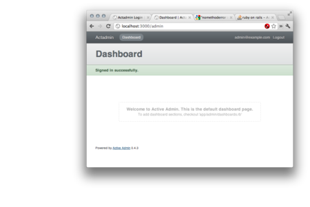 Rails3 で 管理画面用プラグインの『ActiveAdmin』 - 牌語備忘録 -pygo