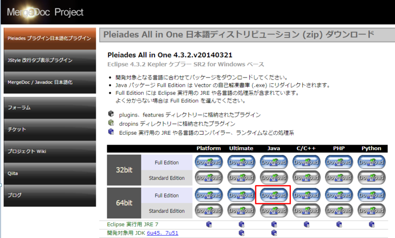 Java + Tomcat + Eclipse + Seasar2 + MySQL 環境構築手順 その1 - Javaっと。