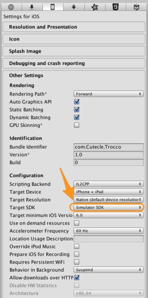 【Unity】Xcode7でシミュレーターが選択できない場合の対処法 - 藍と淡々