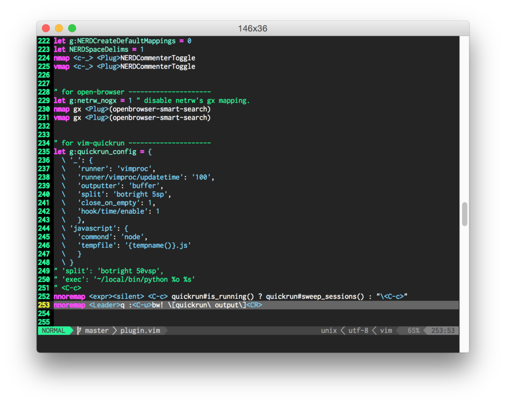 vim-quickrunの出力バッファを何処がアクティブだろうと閉じる - 人生シーケンスブレイク