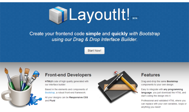 誰でも簡単にBootstrapのレイアウトが作れる「LayoutIt!」がすごい - Noise of Web Programming