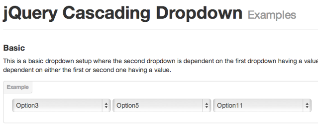 前の分類に依存したselectタグを実装できる「jQuery Cascading Dropdown」 - Noise of Web Programming