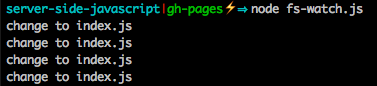 【node.js】fs.watchでファイルを監視 - コンパイラかく語りき
