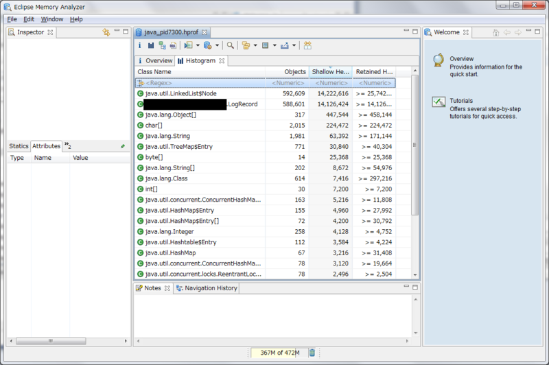 [Java]Eclipse Memory Analyzerによるメモリリーク調査 - daybreaksnow's diary