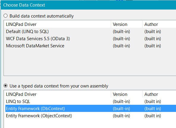 LINQPadで、ASP.NET MVCのModelを呼び出すの巻 - Kobarin's Development Blog