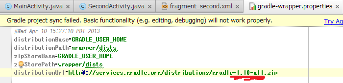 61日目 Gradle Project Sync Failed Basic Functionality Eg Editing Debuggingwill Not Work