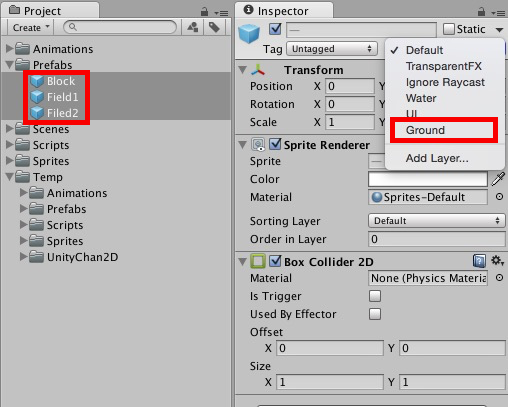 【Unity8】ユニティちゃんがジャンプ！Input.GetKeyDown, AddForce【横スクロールユニティちゃん4】 - Unity(C#)初心者・入門者向けチュートリアル ひよこのたまご