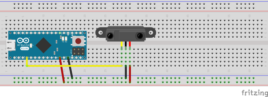 【arduino電子工作】距離センサの入力を読む（距離の変動をみる） いそぷろのブログ