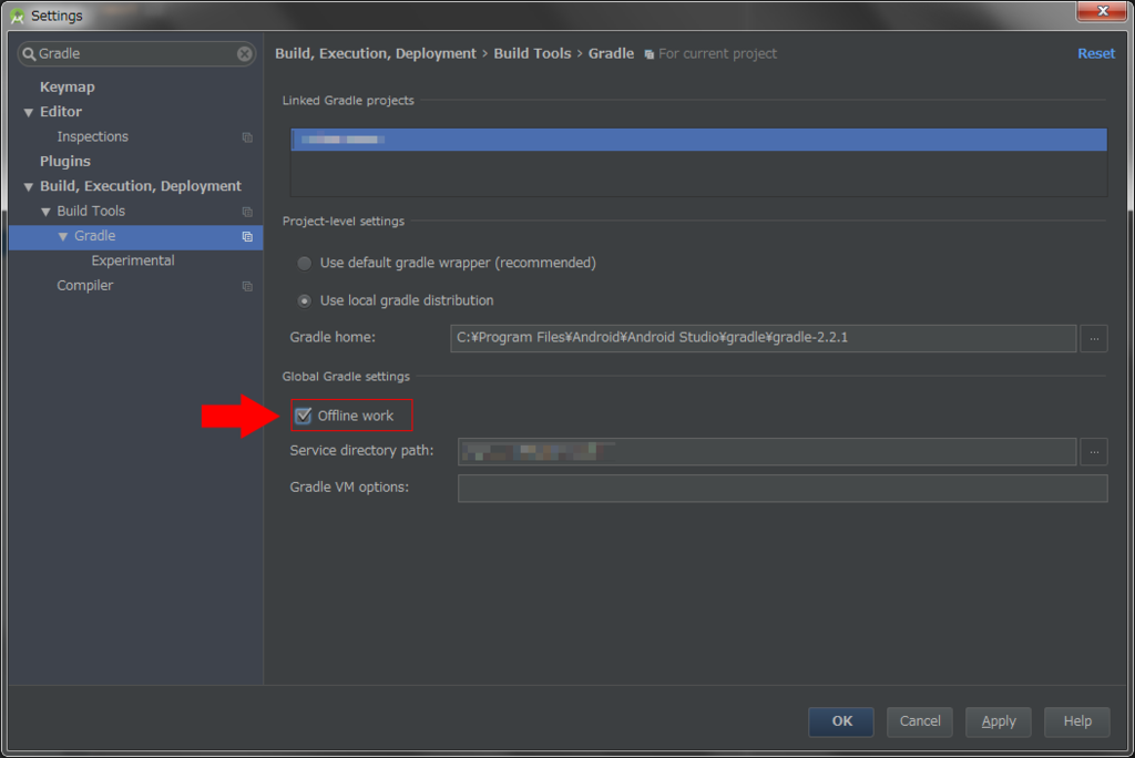 Android StudioでGradleのExecuting Tasksが終わらない - Android, 時々Web