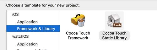 Cocoa Touch Static Libraryの作り方(Objective-C) - トルネード