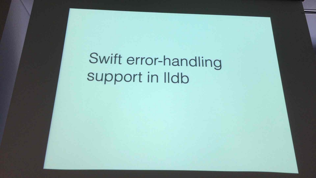 try! Swift SwiftコンパイラとLLDBの連携 #tryswiftconf Day2-7 - niwatakoのはてなブログ