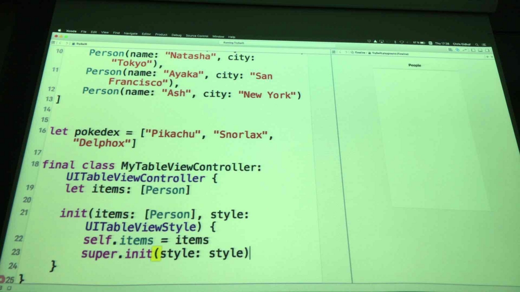 try! Swift SwiftらしいTable View Controllerの使い方 #tryswiftconf Day2-11 - niwatakoのはてなブログ