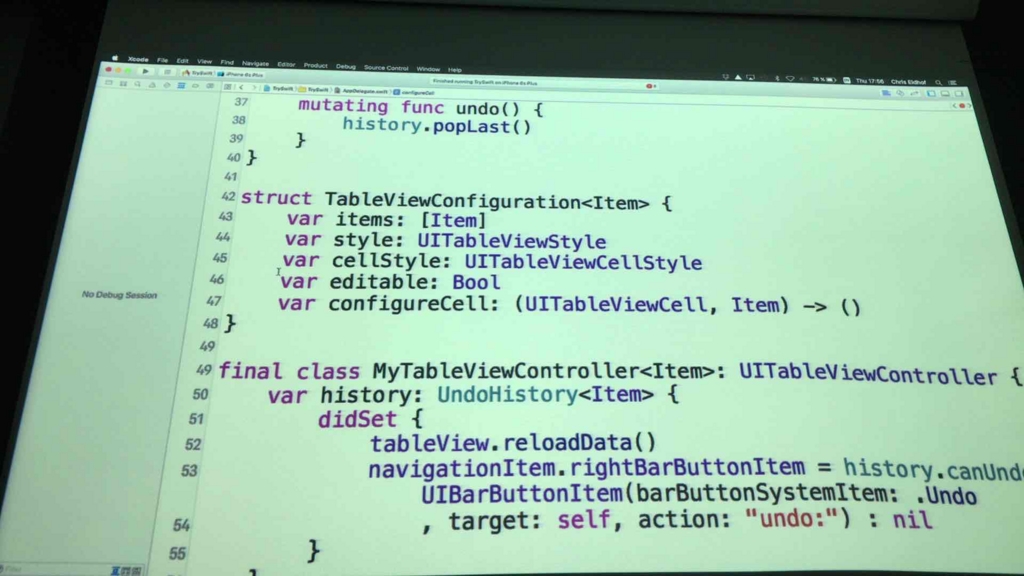 try! Swift SwiftらしいTable View Controllerの使い方 #tryswiftconf Day2-11 - niwatakoのはてなブログ