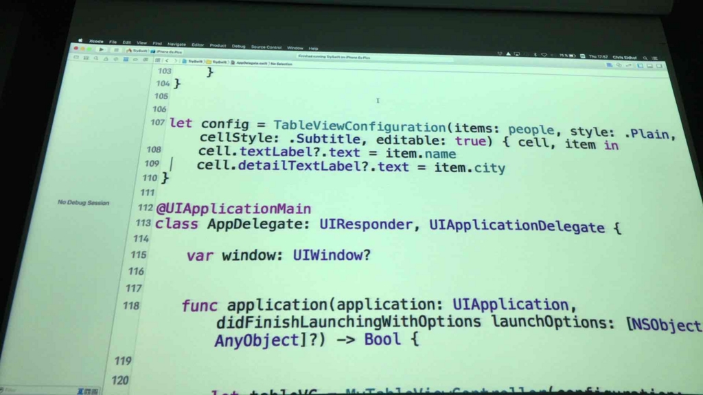 try! Swift SwiftらしいTable View Controllerの使い方 #tryswiftconf Day2-11 - niwatakoのはてなブログ