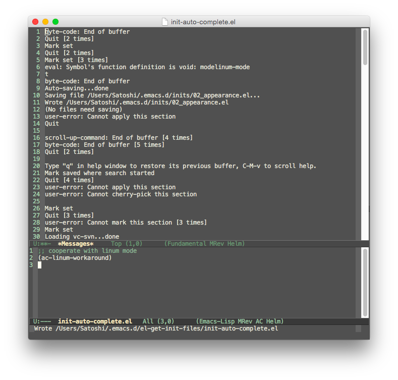 auto-complete-modeとlinum-modeを共存させる設定 - 0x00 nullbyte blog