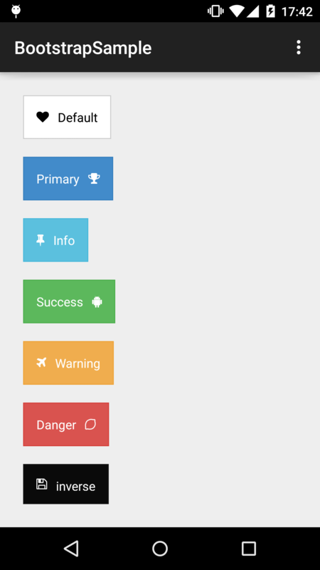 Android Bootstrapを使ってみる - 単log