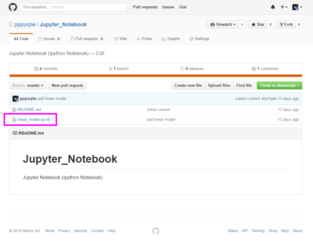 Jupyter NotebookをGitHub上で公開する - abcdefg.....