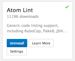 AtomのLinter - rochefort's blog