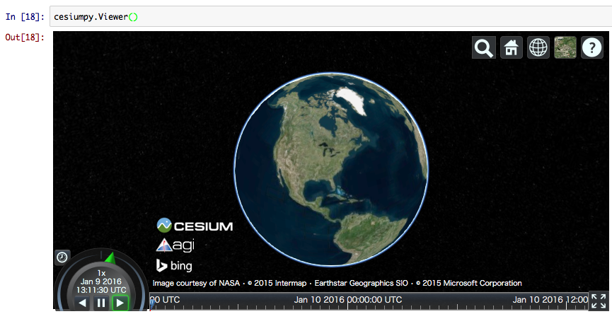 Cesium.js を Python から使うパッケージを作った - StatsFragments