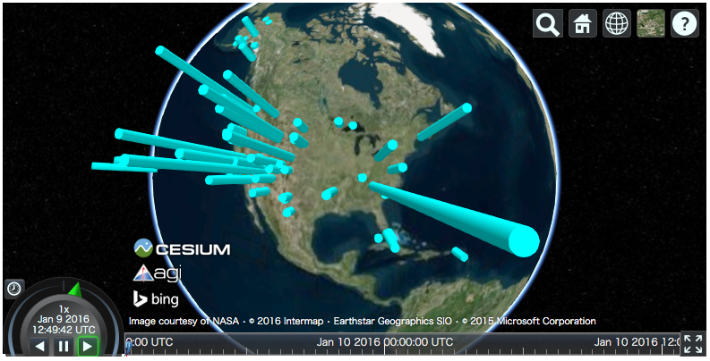 Cesium.js を Python から使うパッケージを作った - StatsFragments