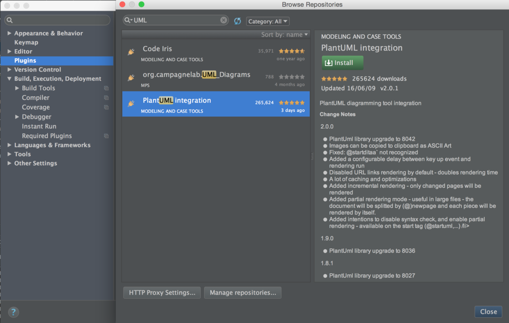AndroidStudioでPlantUMLを使う(Mac) - techium