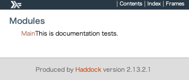 HaskellのJavadoc, Haddockを使う - 一歩前進