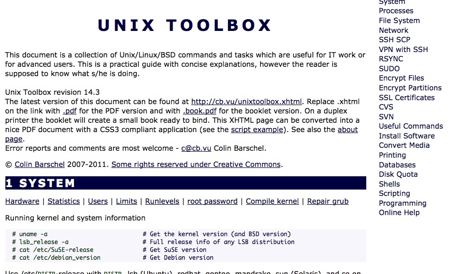 Unix Toolbox でUnixの基本的なコマンドを学ぶ #Linux - Qiita