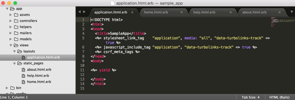 Rails：静的なページの作成を試してみました - Part 2 - tyoshikawa1106のブログ
