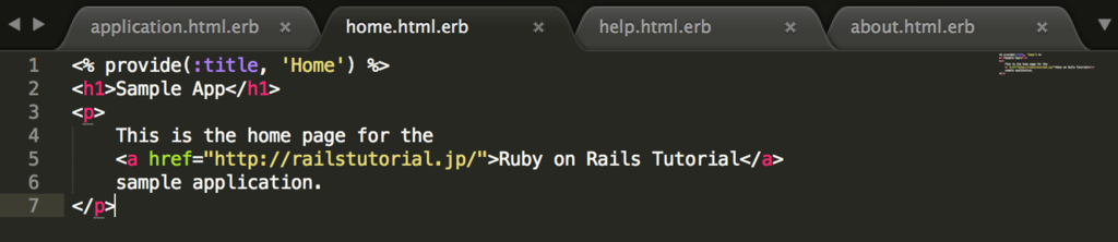 Rails：静的なページの作成を試してみました - Part 2 - tyoshikawa1106のブログ