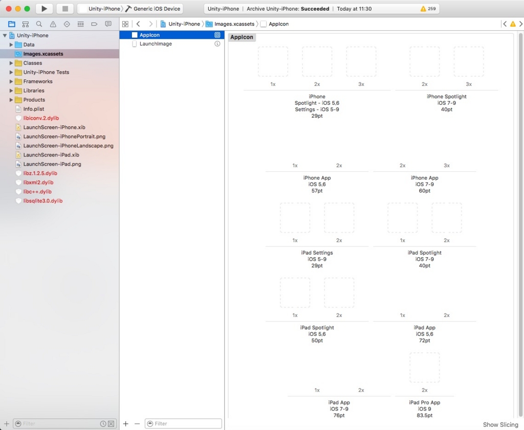 iOSアプリ（Unityで作成）のApp Storeアップロード時にエラー「Validating archive iTunes Store operation failed. This ...