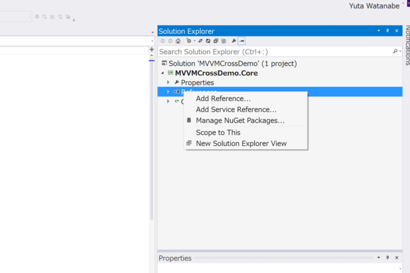 MvvmCross と Xamarin for Visual Studio で iOS, Android, Windows アプリを作る流れ - Yuta Watanabe's Blog