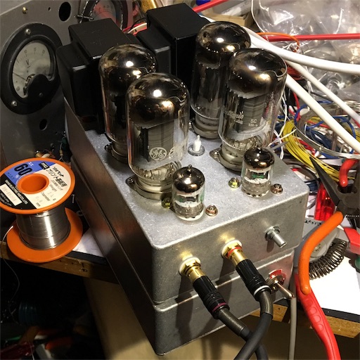 6JA5 スタイリッシュ鏡餅アンプ。 - A2 Laboratory. Work shop