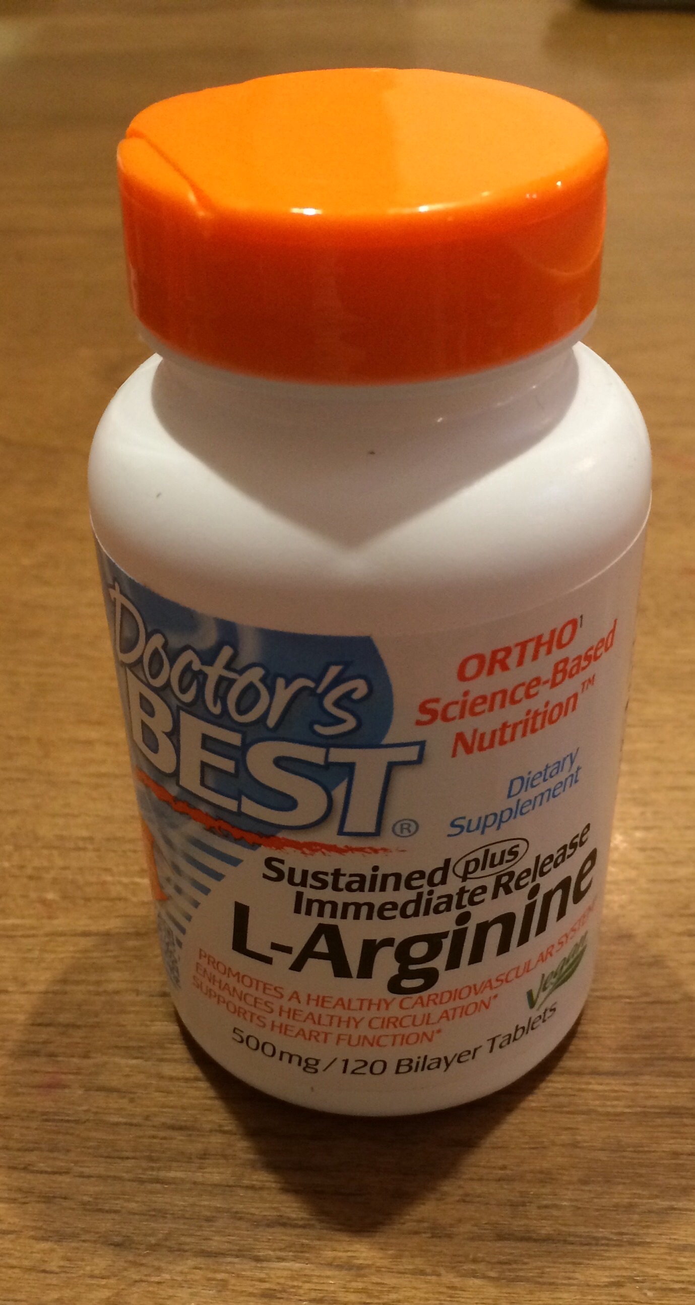 Doctor's Best L-アルギニン 500 mg 120二層錠（身長） - 超人間主義者Aの日記
