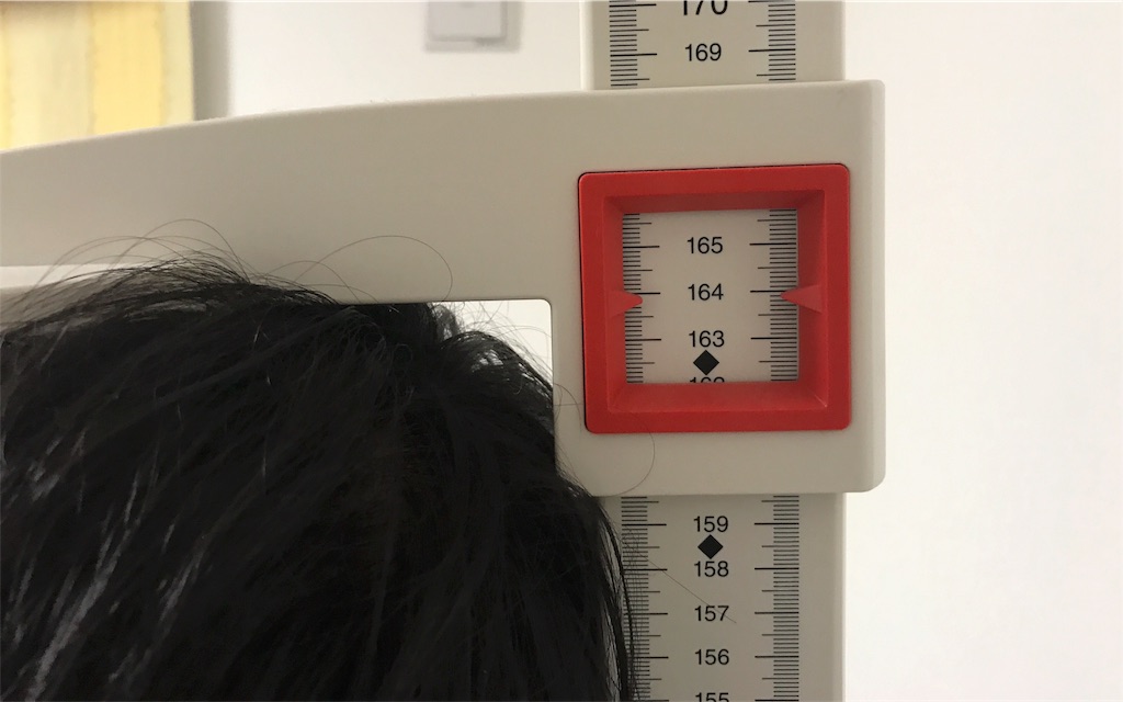 午後21時ごろの身長測定 - 実験体Aの日記