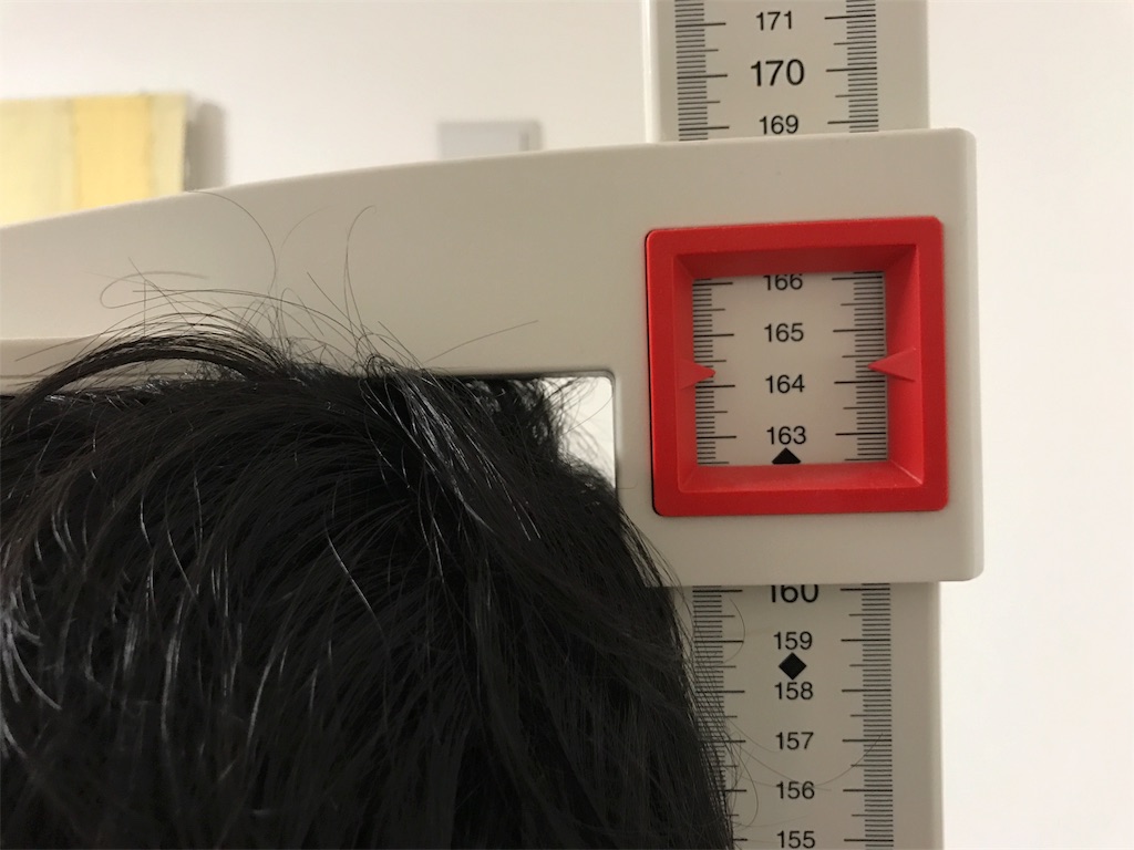 午後20時40分ごろの身長測定 - 超人間主義者Aの日記