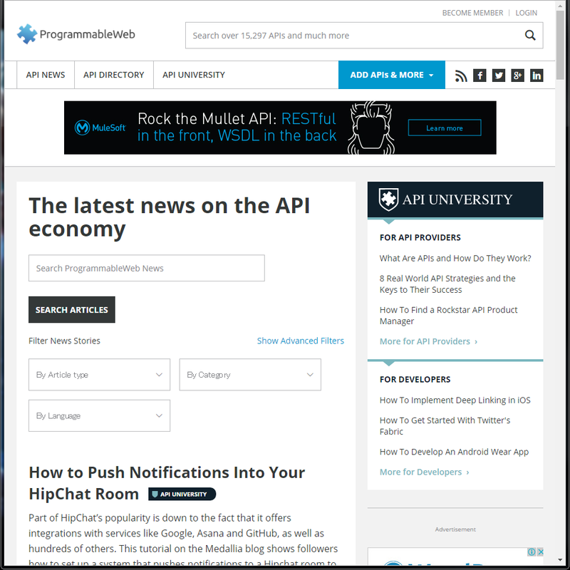 ProgrammableWebについて調べた - Apitore blog