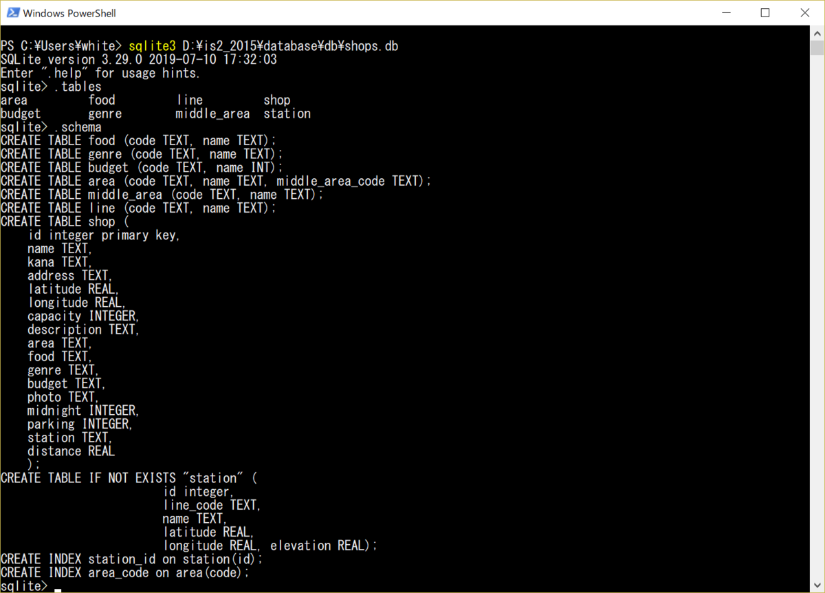 SQLiteの設定（Windows10） - Artificial Arts
