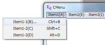 CMenu - 車輪のx発明 ~B.G's Blog~