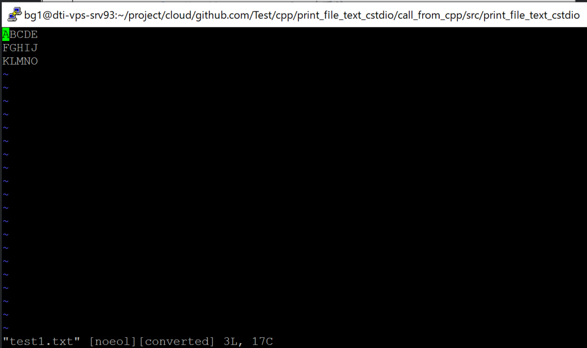 print_file_text_cstdio(C++からの呼び出し) - 車輪のx発明 ~B.G's Blog~