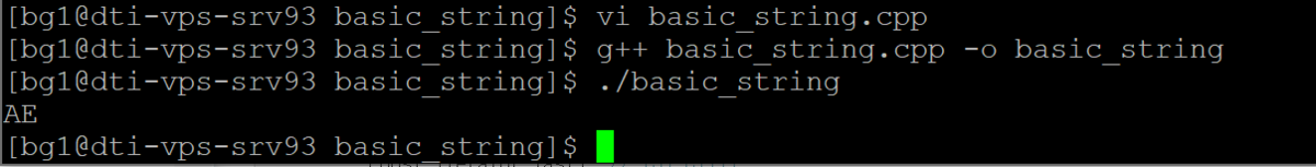 basic_string::erase(イテレータfirstからイテレータlastまでの文字を消去) - 車輪のx発明 ~B.G's Blog~
