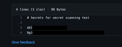 GitHubのSecret scanningを有効化してアラート動作を実際に確認してみる - BioErrorLog Tech Blog