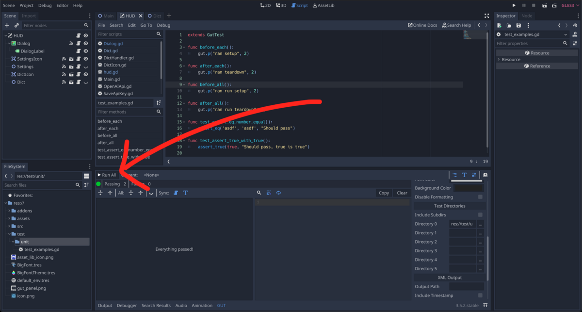 Godot Engineでテストコードを書く | GUT - BioErrorLog Tech Blog