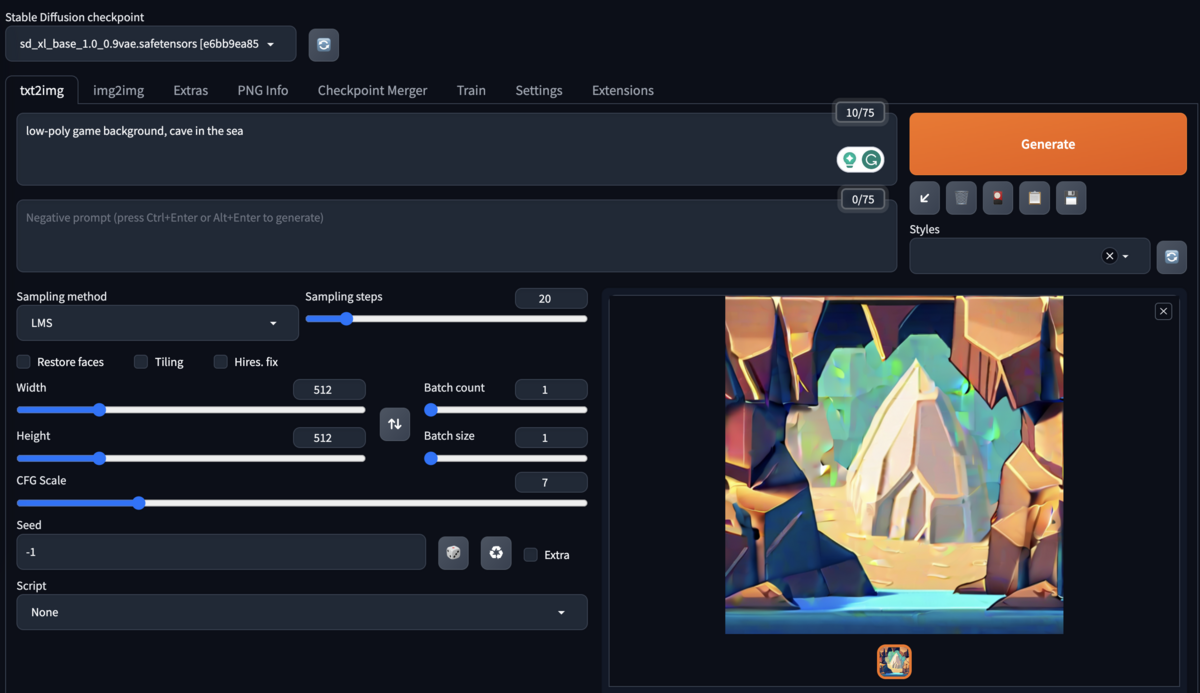 M2 MacでStable Diffusionを動かす | Stable Diffusion web UI - BioErrorLog Tech Blog