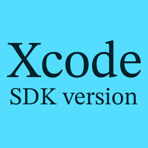 XcodeとSDKのバージョンをコマンドで確認する - BioErrorLog Tech Blog