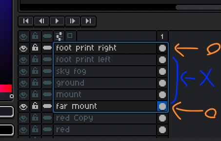 Asepriteで複数レイヤーを一括選択する - BioErrorLog Tech Blog