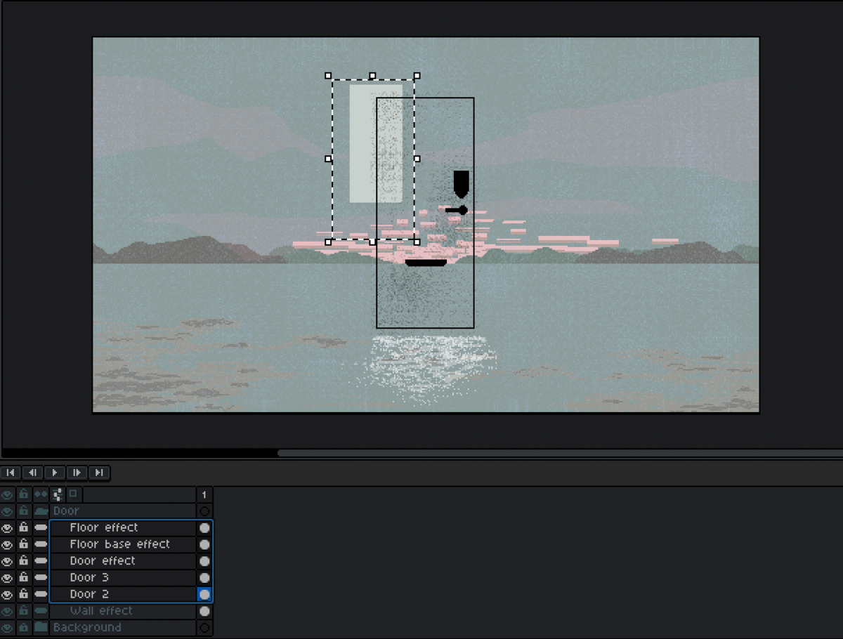 Aseprite: 選択範囲を複数レイヤーで変形/移動する - BioErrorLog Tech Blog