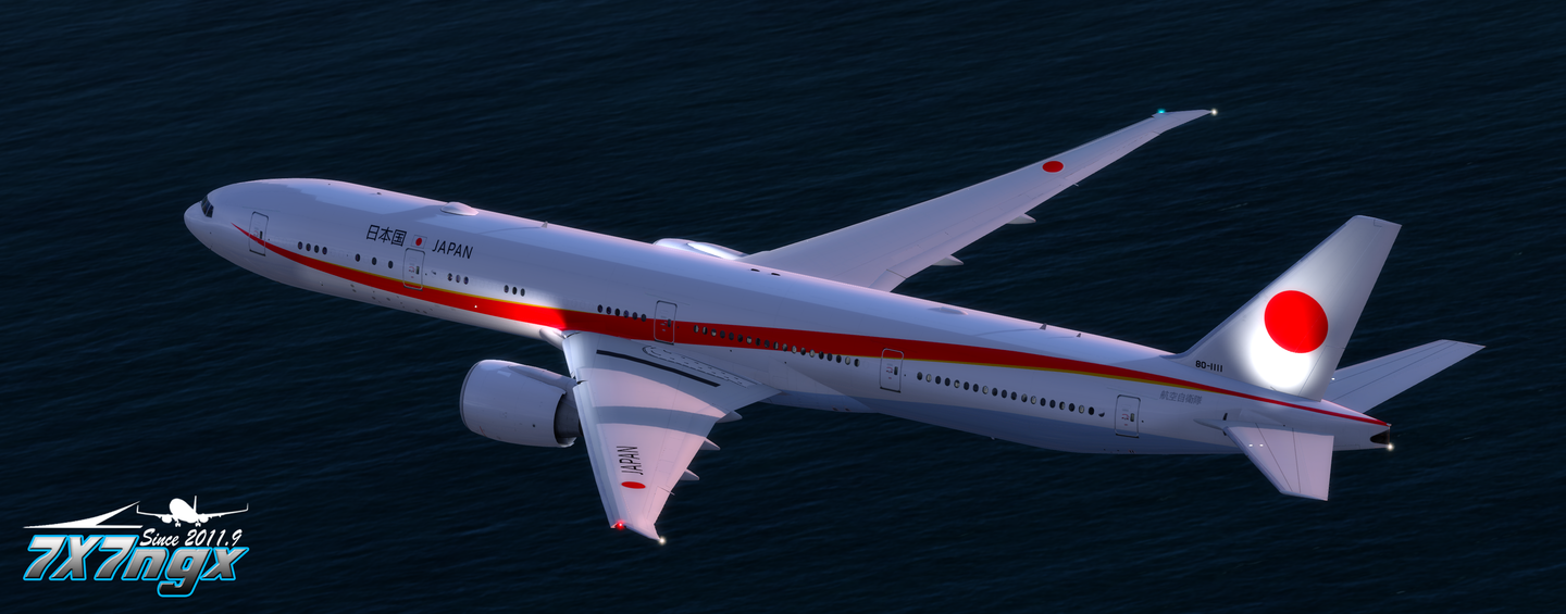 P3DV4/ FSX PMDG777-300ER SPECIAL AIRLIFT GROUP リペイント - Prepar3DV4/FSX ...