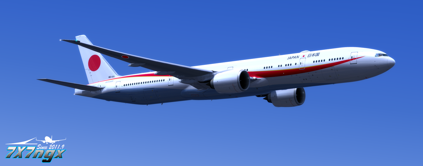 P3DV4/ FSX PMDG777-300ER SPECIAL AIRLIFT GROUP リペイント - Prepar3DV4/FSX ...